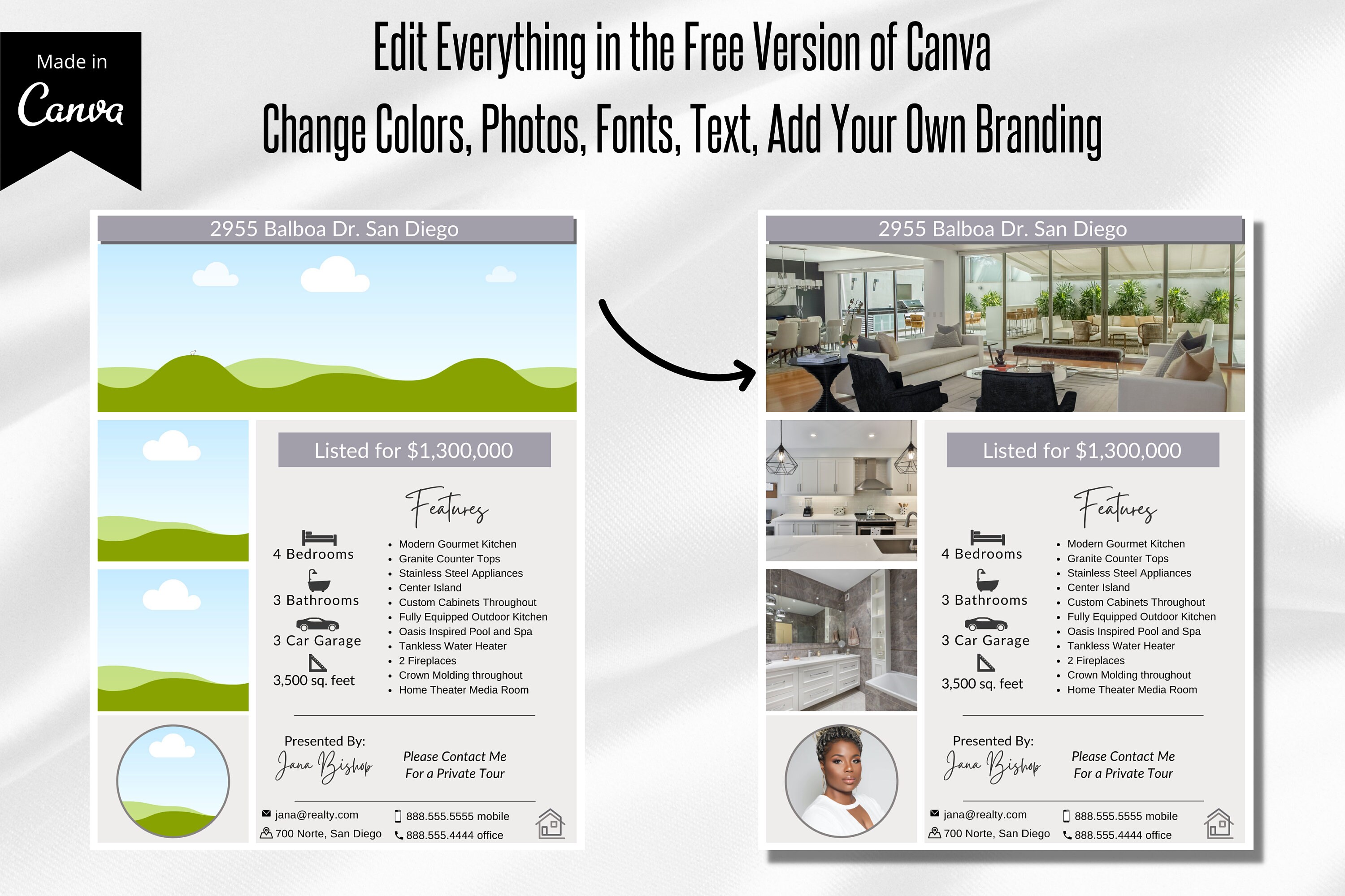 Feature Sheet Real Estate, Featured Listing, Property Feature Flyer ...