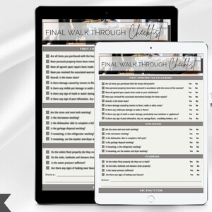Final Walk Through Checklist, Buyer's Agent, Real Estate Flyer, Real ...