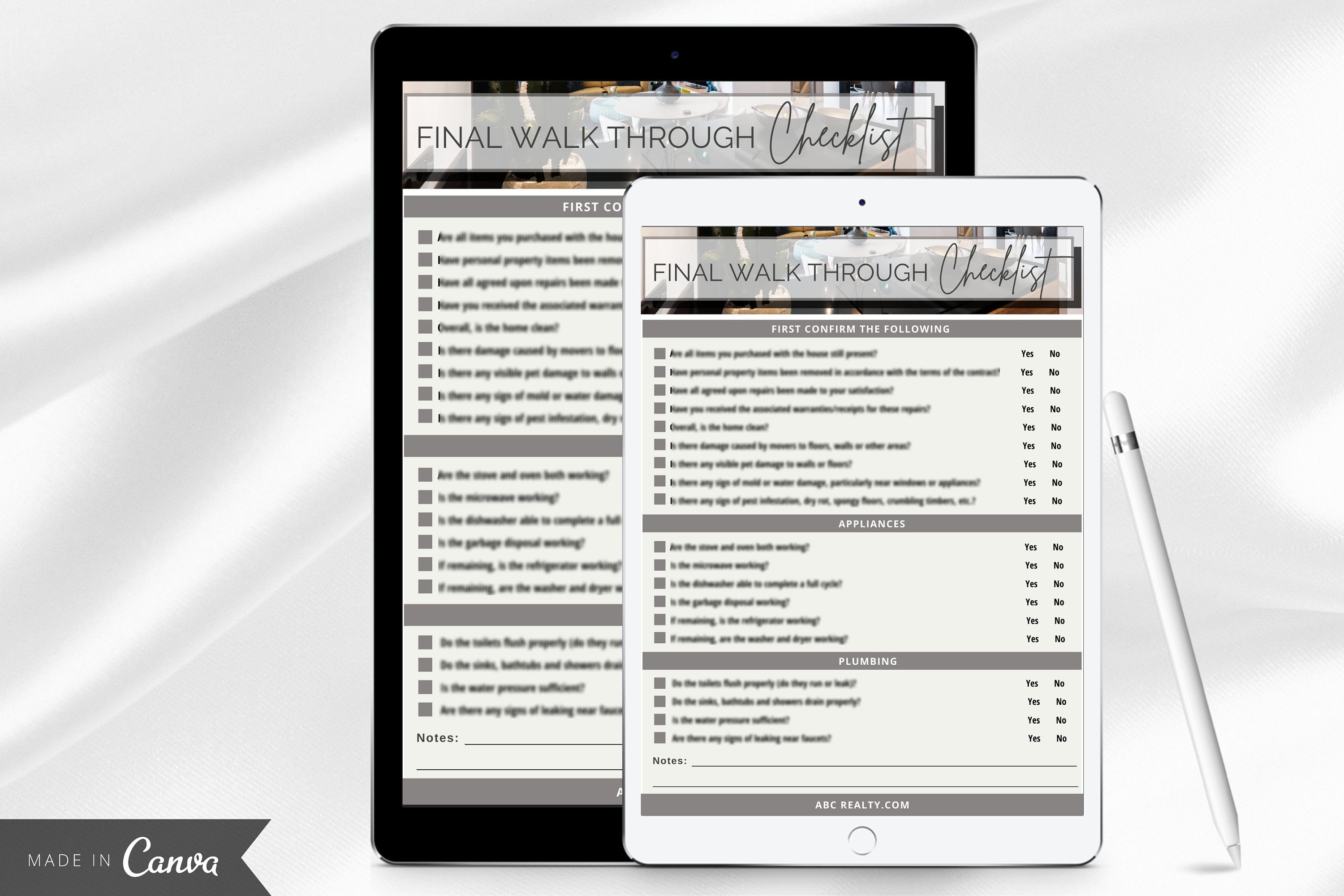 Final Walk Through Checklist, Buyer's Agent, Real Estate Flyer, Real ...