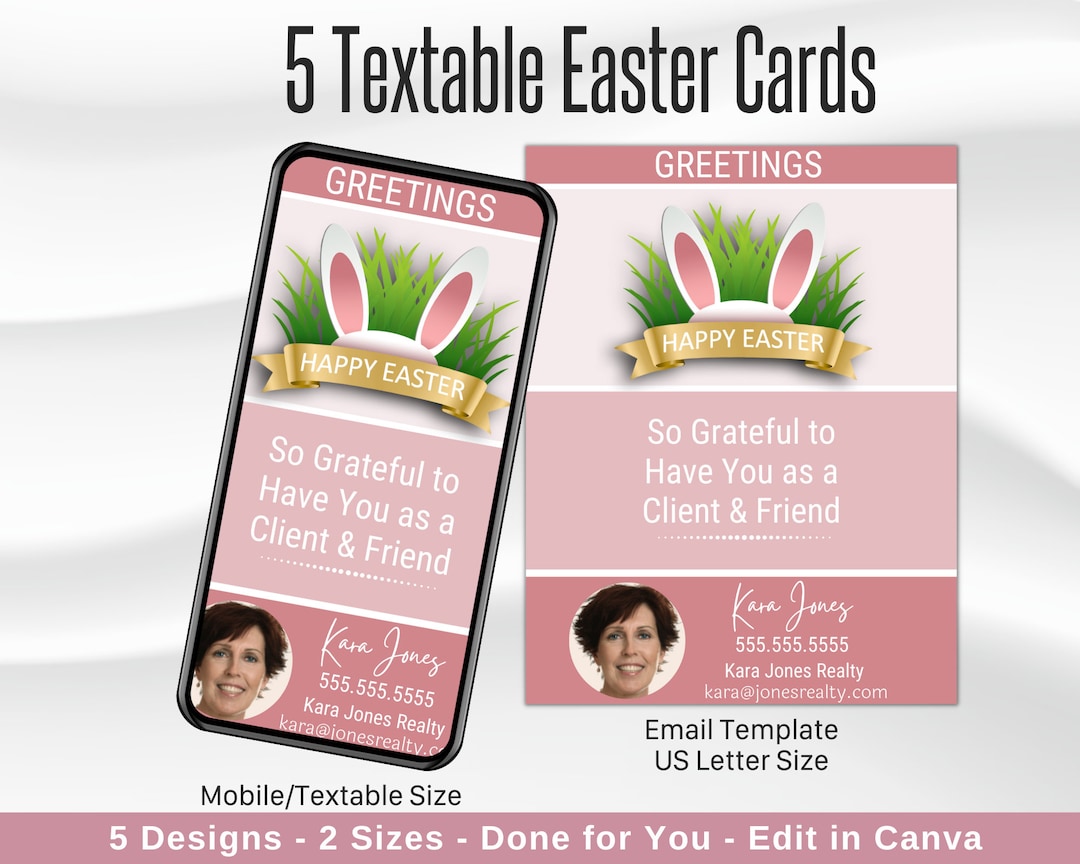 Textable Real Estate Easter Card, Spring Marketing Texts, Real Estate ...