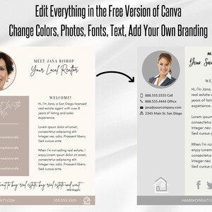 About Me Realtor, About Me Page, Real Estate Agent Bio, About Me Canva ...