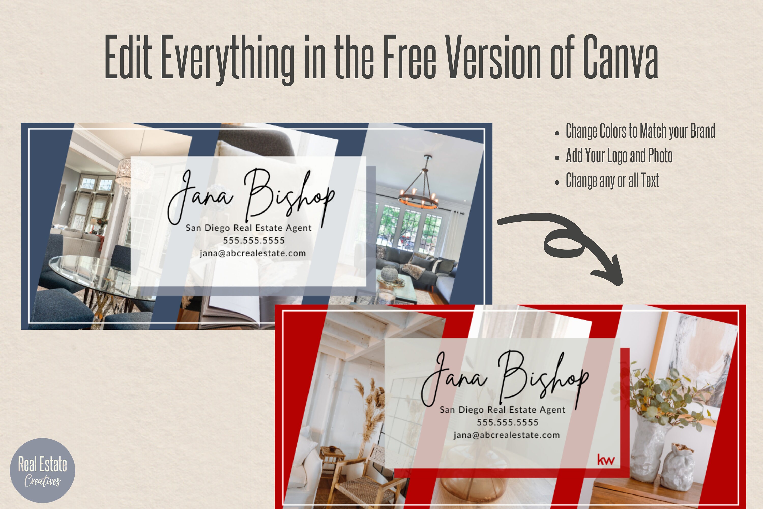 Real Estate Facebook Cover Banner, Realtor Social Media Marketing, Real ...
