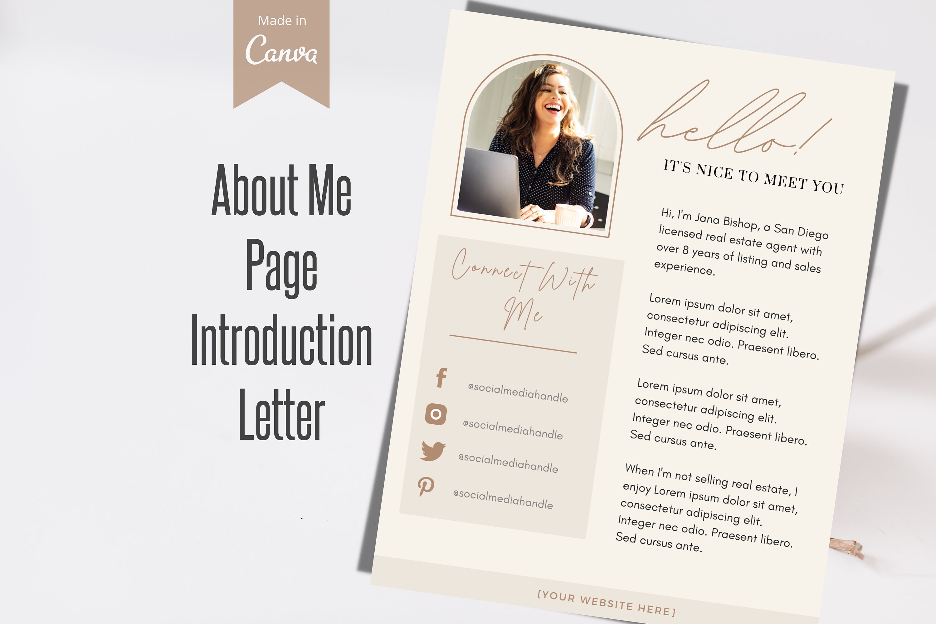 About Me Realtor, About Me Page, Real Estate Bio, Real Estate About Me ...