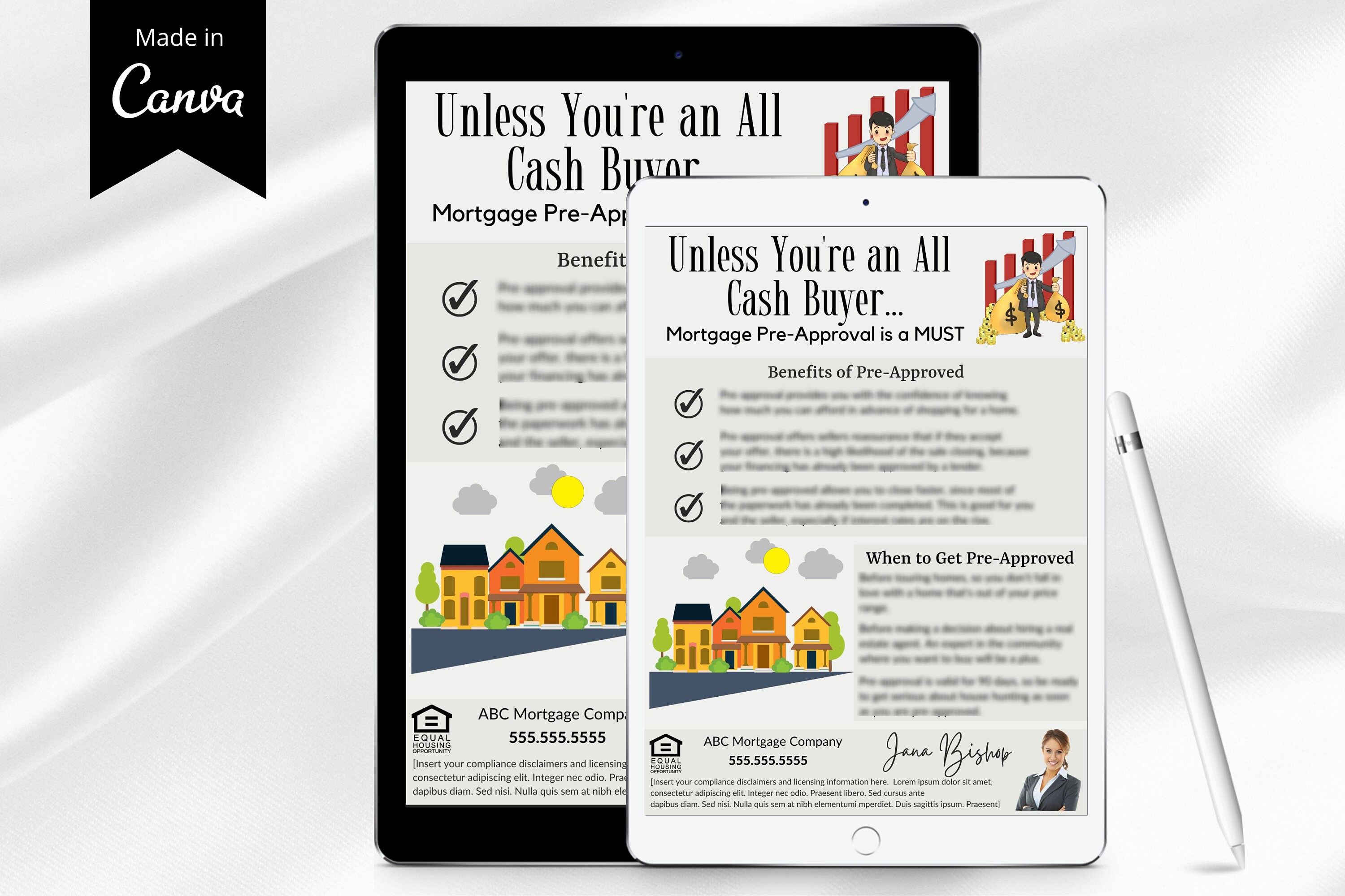 Mortgage Broker Pre-approval Flyer, Mortgage Lender Template, Loan ...