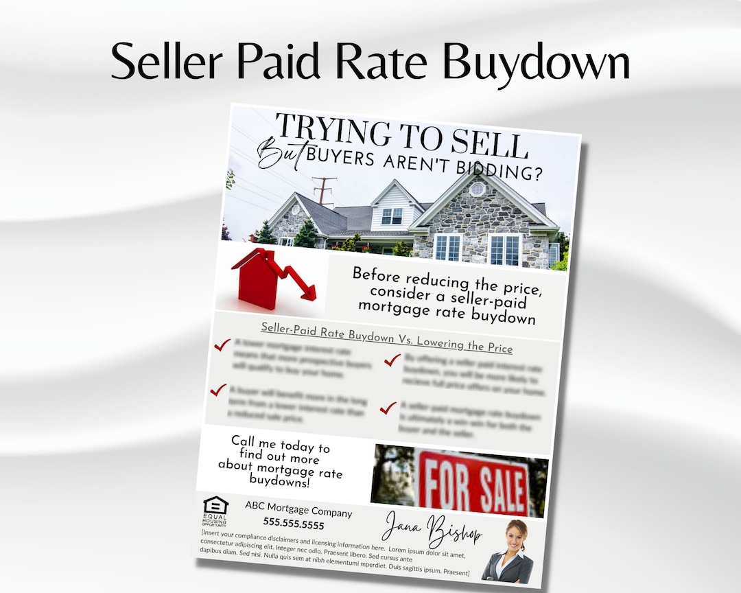 Mortgage Broker Seller Paid Buydown Flyer, Mortgage Lender Template ...