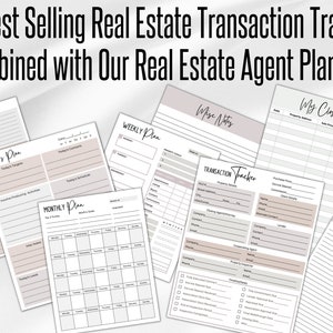 Real Estate Transaction Tracker & Real Estate Agent Planner, Closed ...