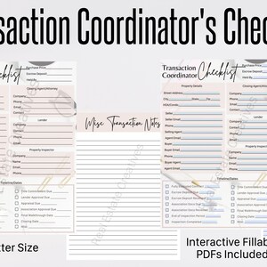 Real Estate Transaction Coordinator Tracking Sheet, Real Estate ...