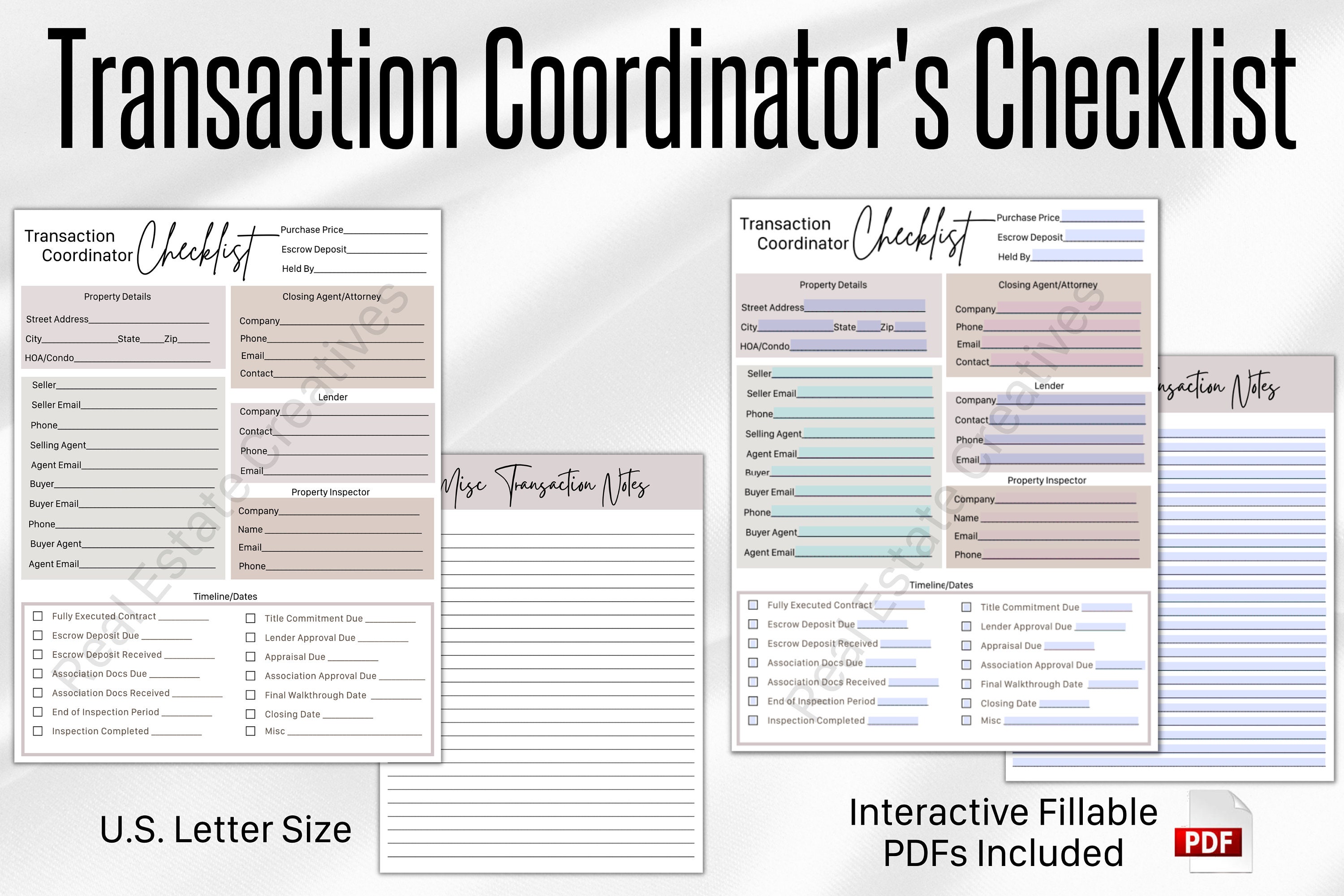 Transaction Coordinator Checklist, Transaction Coordinate Checklist ...