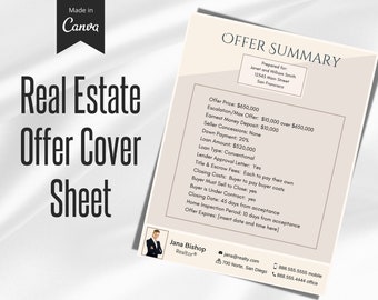 Offer Summary Cover Sheet - Etsy