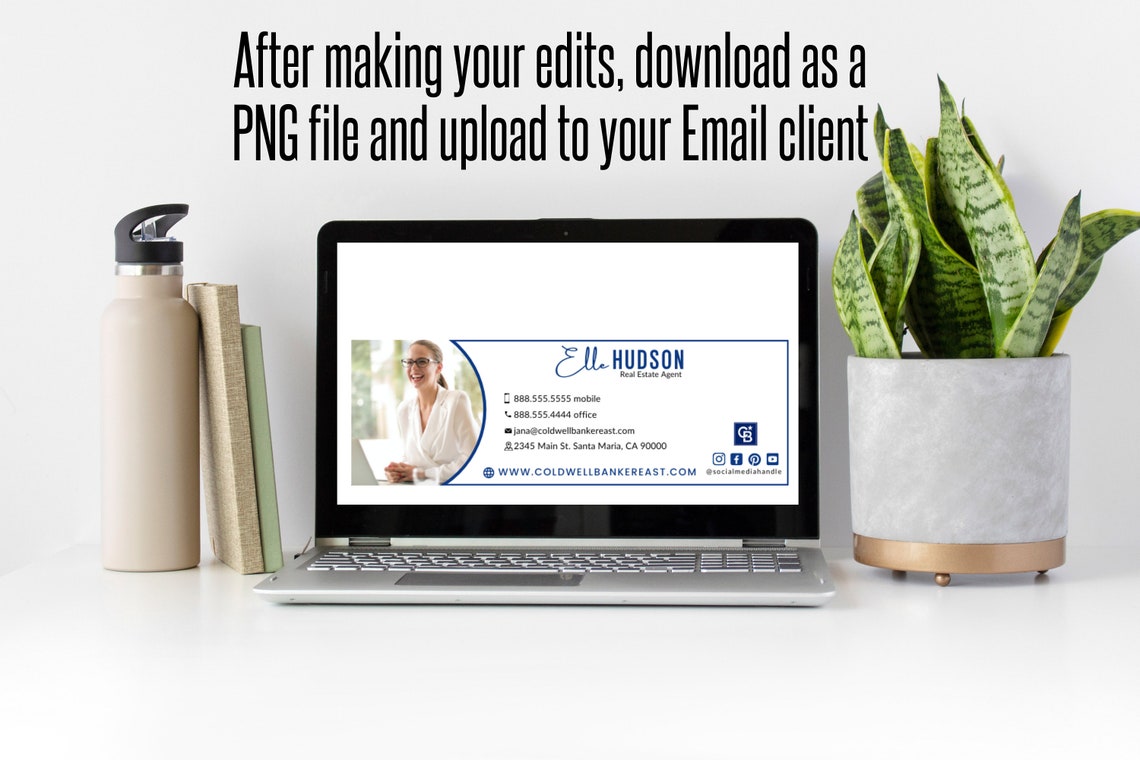 Real Estate Email Signature Template, Real Estate Agent Branding, Real ...