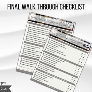 Final Walk Through Checklist, Buyer's Agent, Real Estate Flyer, Real Estate Marketing, Realtor ...