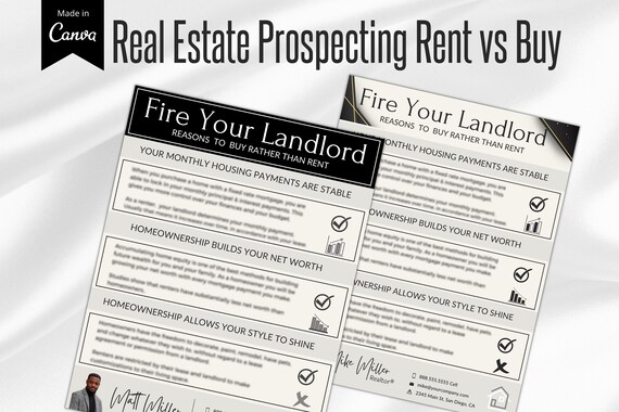 Real Estate Prospecting Flyer Real Estate Marketing for Men - Etsy