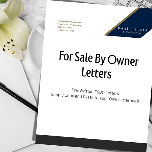 FSBO Prospecting Letter for Sale by Owner Letter Realtor - Etsy