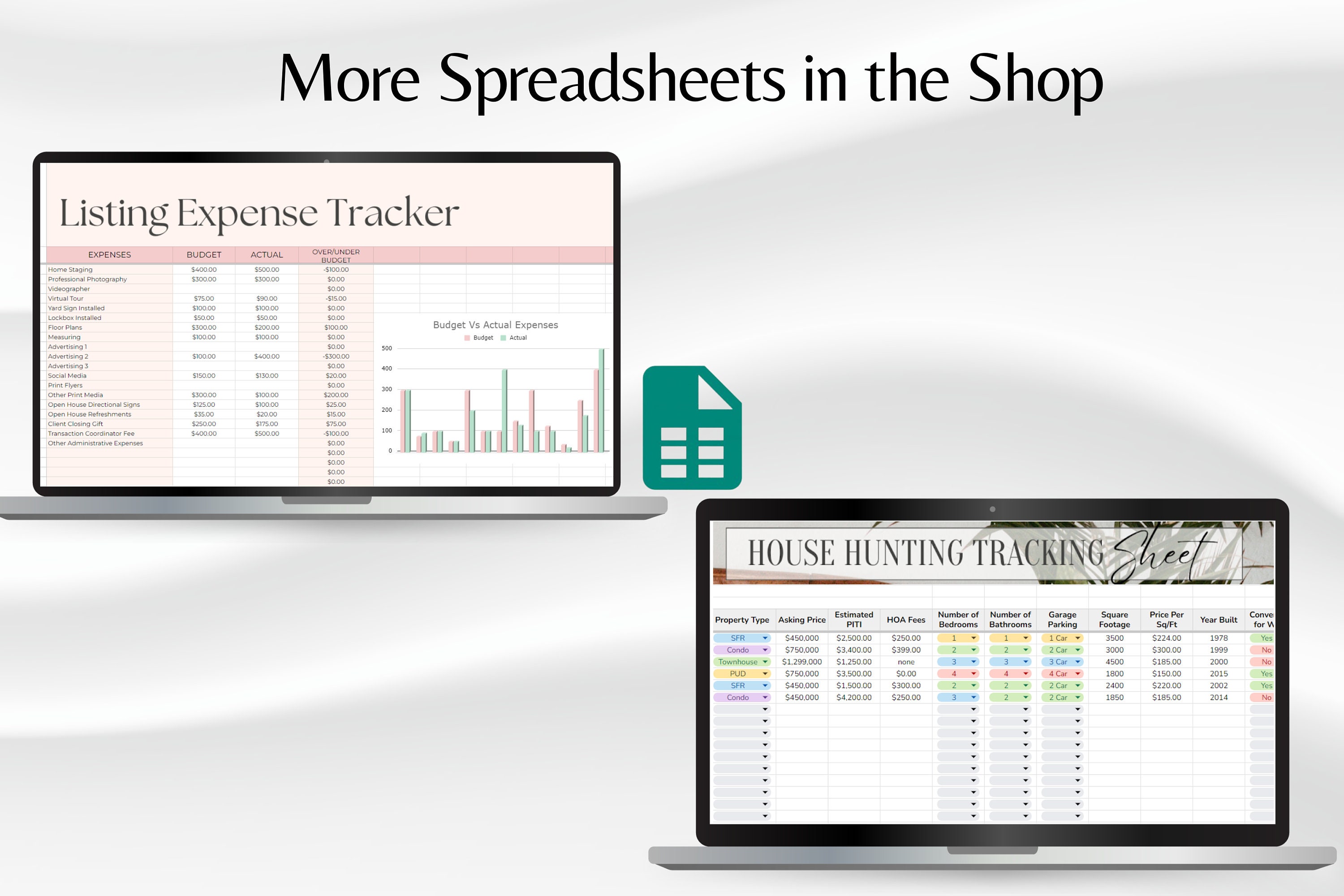 Multiple Offer Spreadsheet, Real Estate Spreadsheet, Realtor Offer ...