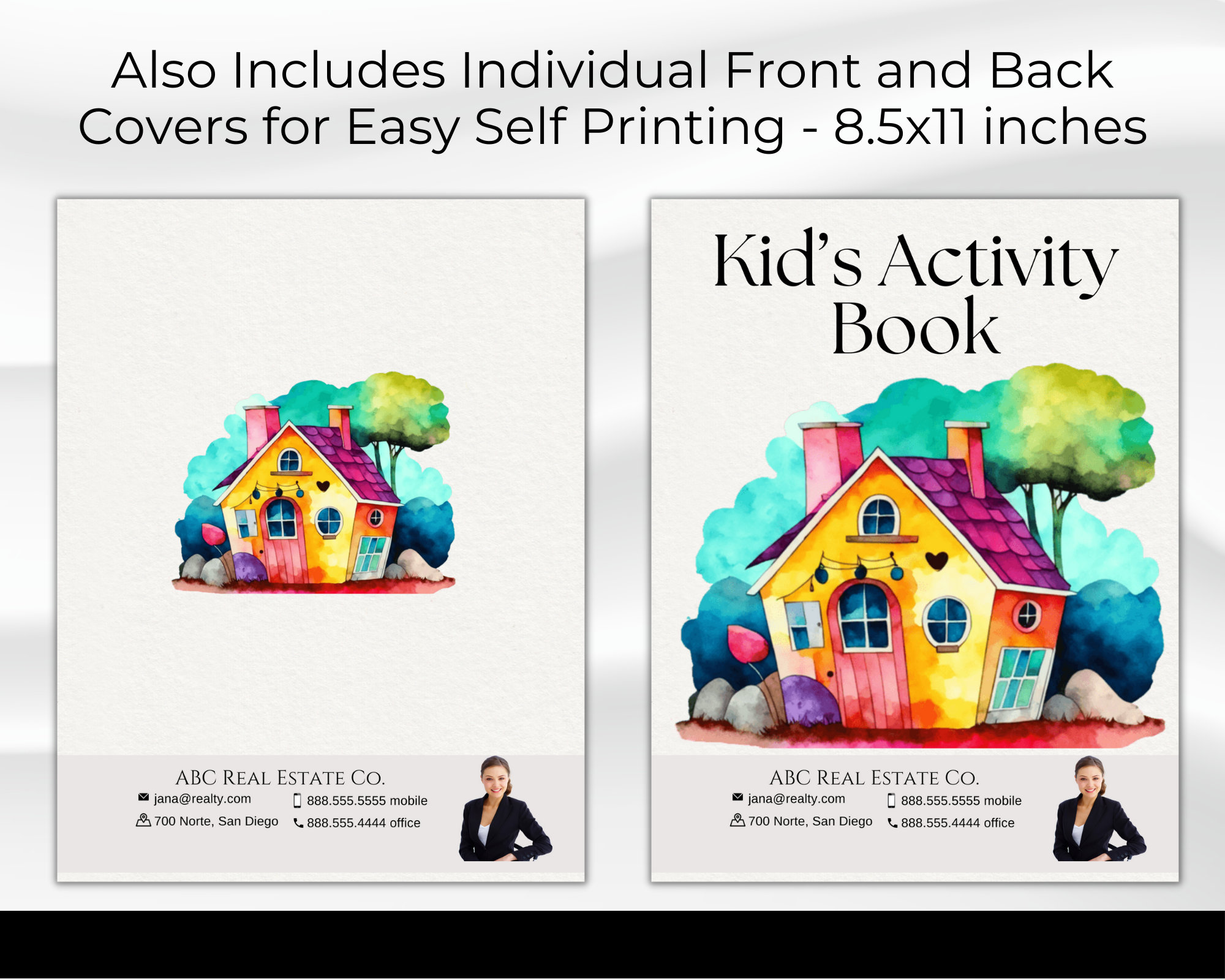 Real Estate Kid's Printable Activity Book, Open House Printable ...