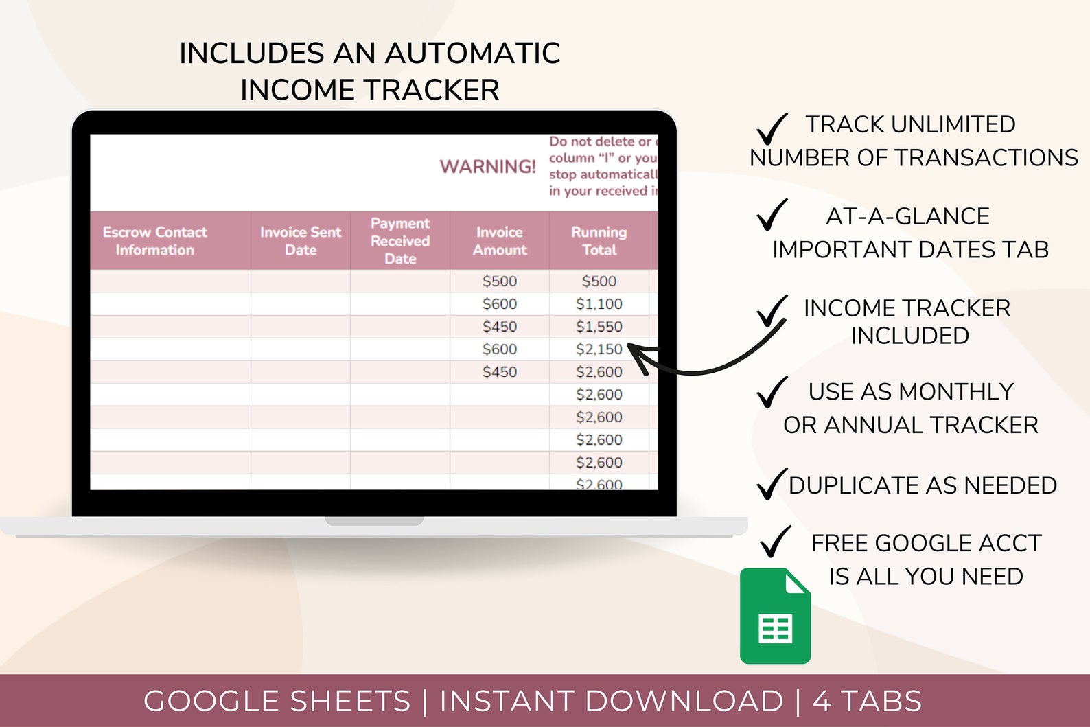 Transaction Coordinator Tracking Spreadsheet, Real Estate TC Checklist ...