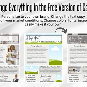 Real Estate Prospecting Flyer Why Rent, Real Estate Marketing, Modern ...