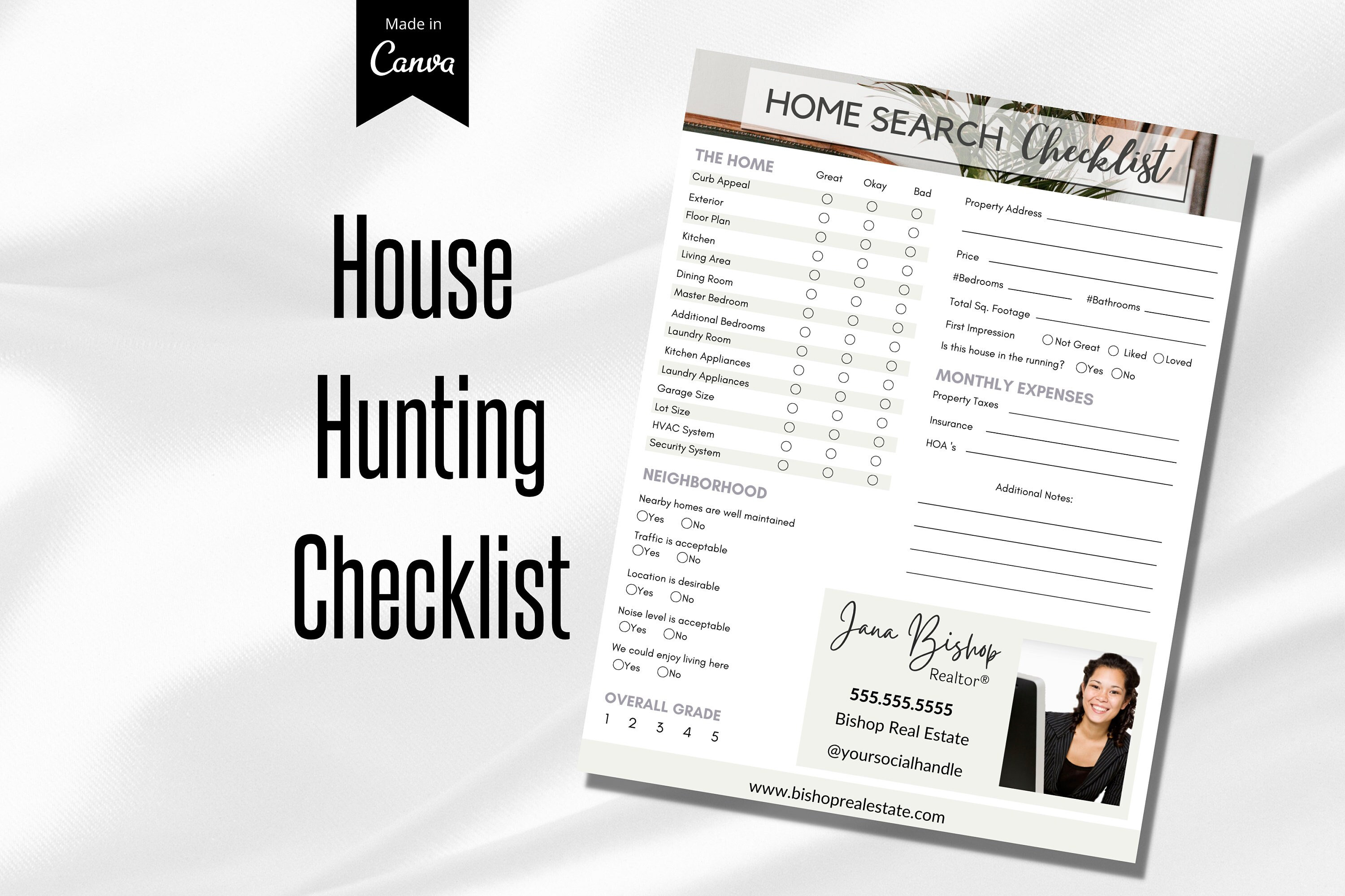 House Hunting Checklist, Real Estate Marketing, Real Estate Buyer ...