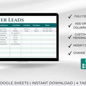 Realtor Spreadsheet, Buyer Intake Form Google Sheets, Real Estate ...