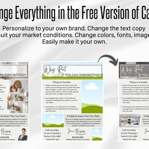 Real Estate Prospecting Flyer Why Rent Real Estate Marketing | Etsy