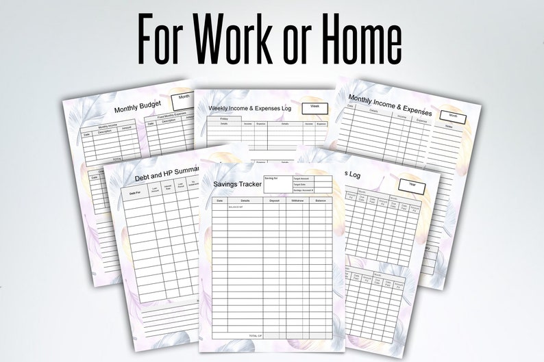 Business Budget Bookkeeping Printable Template, Business Expense ...