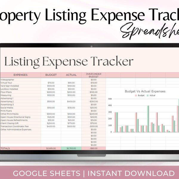 Realtor Expense Tracker - Etsy