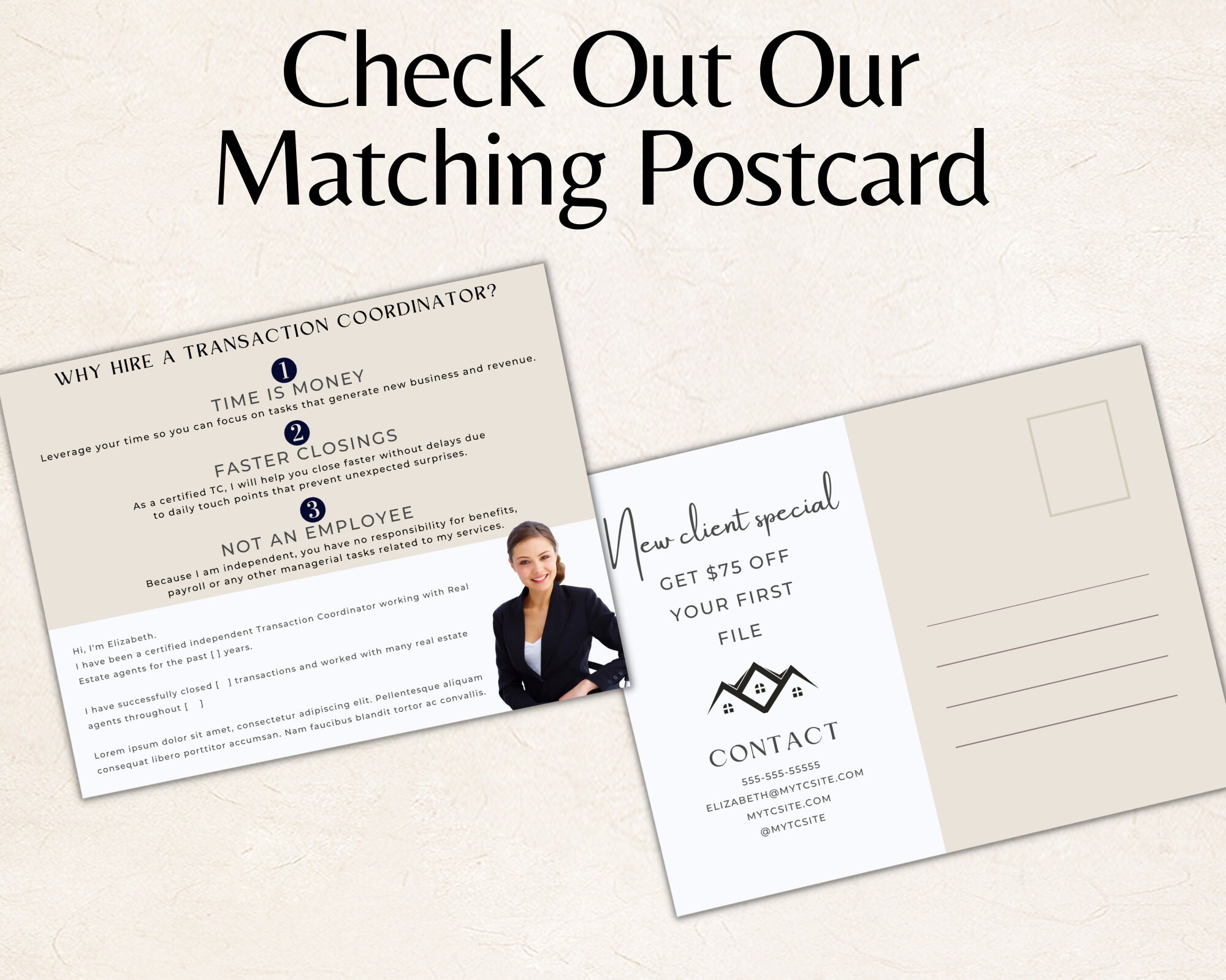 Transaction Coordinator Email Flyer Template, Real Estate Transaction ...