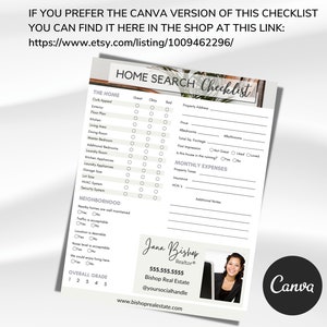 House Hunting Spreadsheet, Spreadsheet for Realtor, House Hunting ...