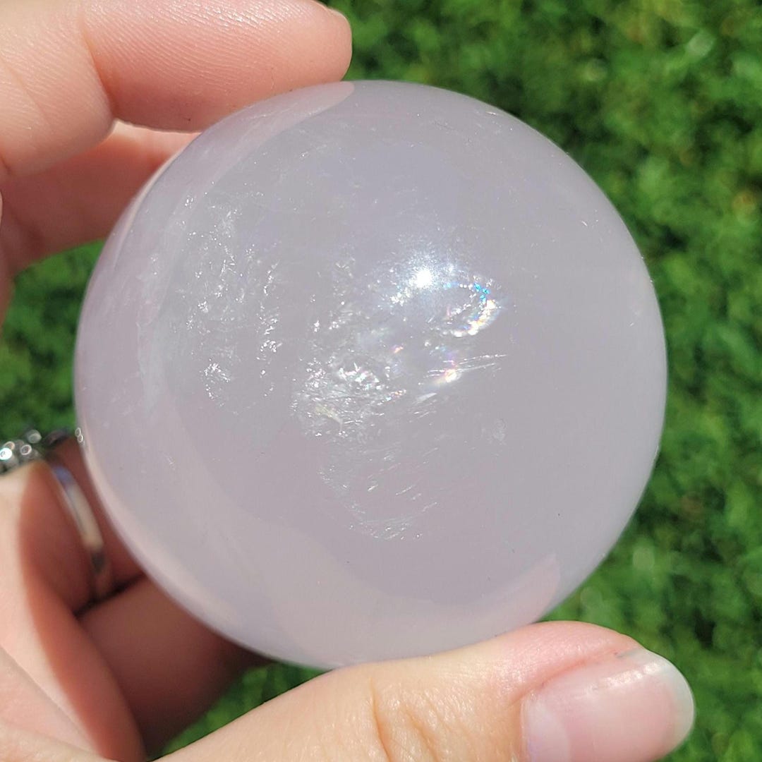 Periwinkle Quartz Crystal Sphere - Etsy