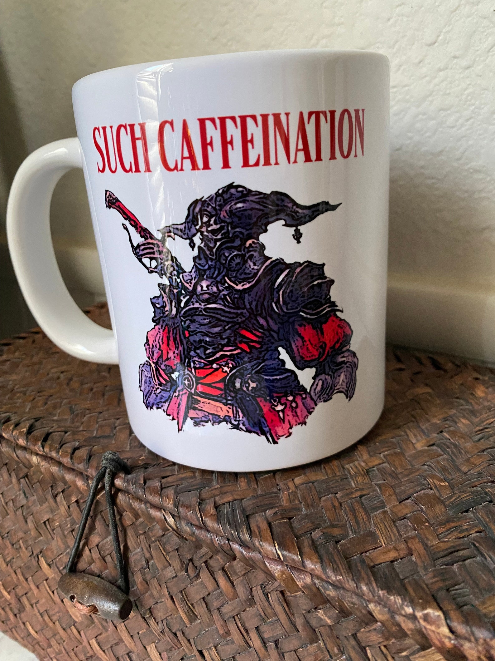 FFXIV Coffee Mug Gaius such Caffeination, FF14 Mug Gaius Meme Coffee ...