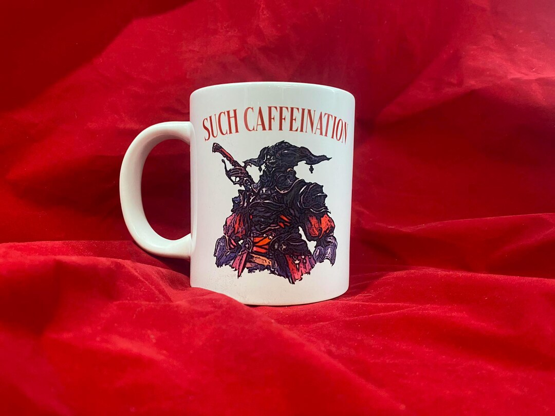 FFXIV BIG 20oz Coffee Mug Gaius "such Caffeination", Final Fantasy 14 ...