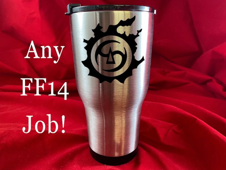 Final Fantasy XIV Job Coffee Mug, FFXIV Tumbler Laser Etched With ...