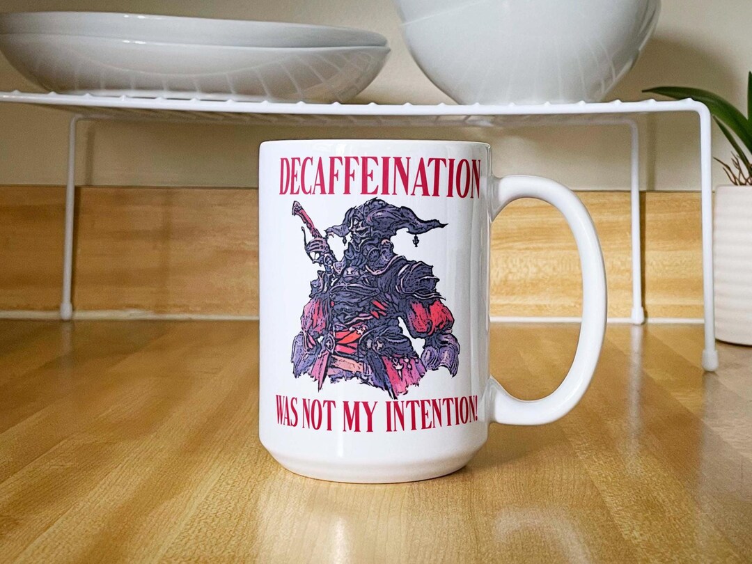 FFXIV Gaius Coffee Mug Decaffeination Such Caffeination Coffee Mug ...