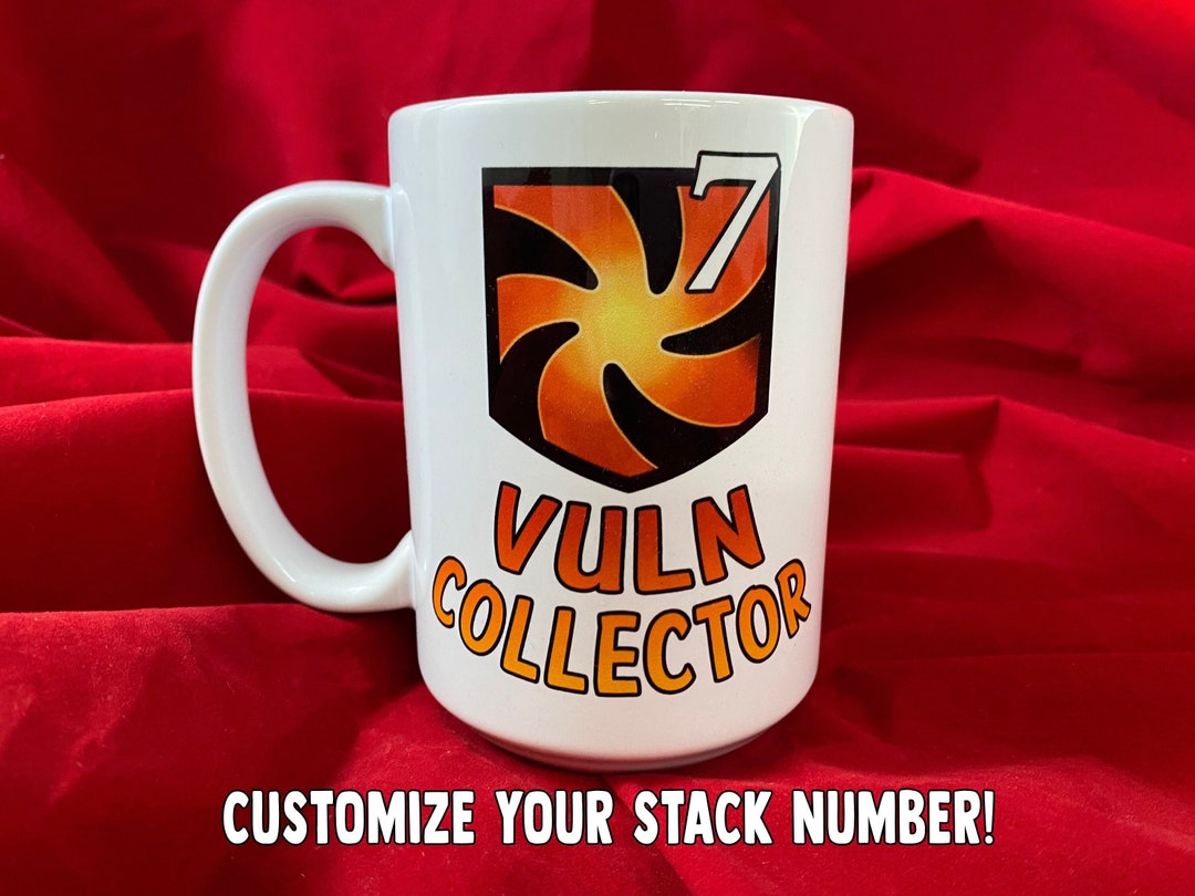 FF14 Vuln Stack Coffee Mug "vuln Collector", Custom Final Fantasy MMO ...