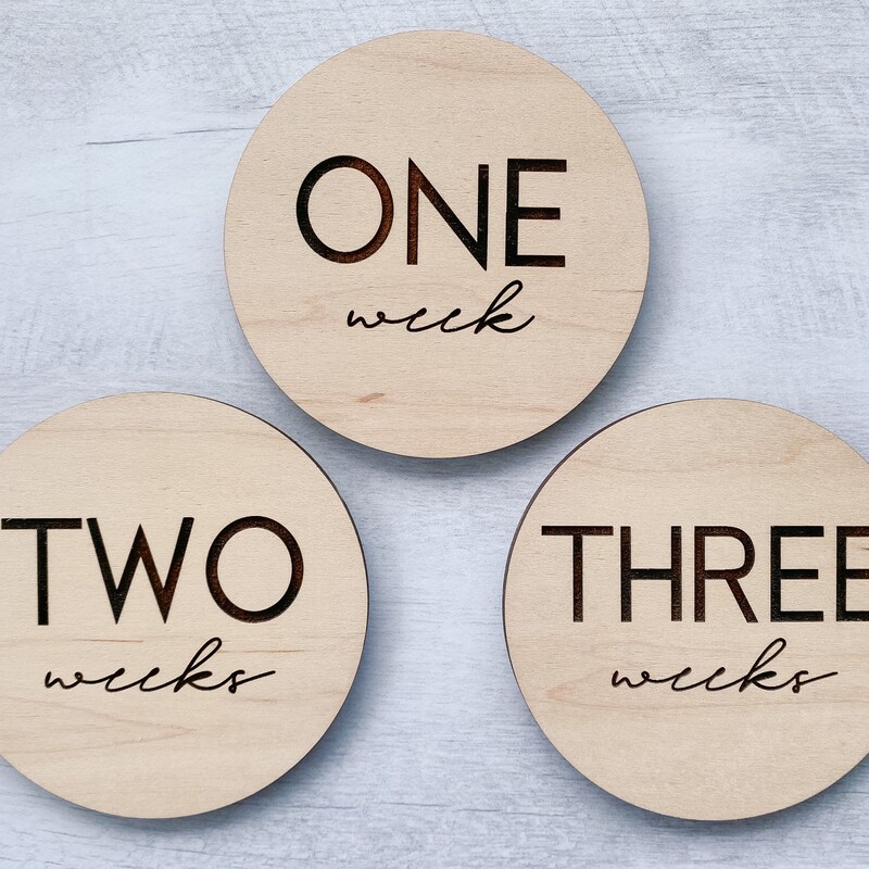 Weekly Pregnancy Sign - Etsy
