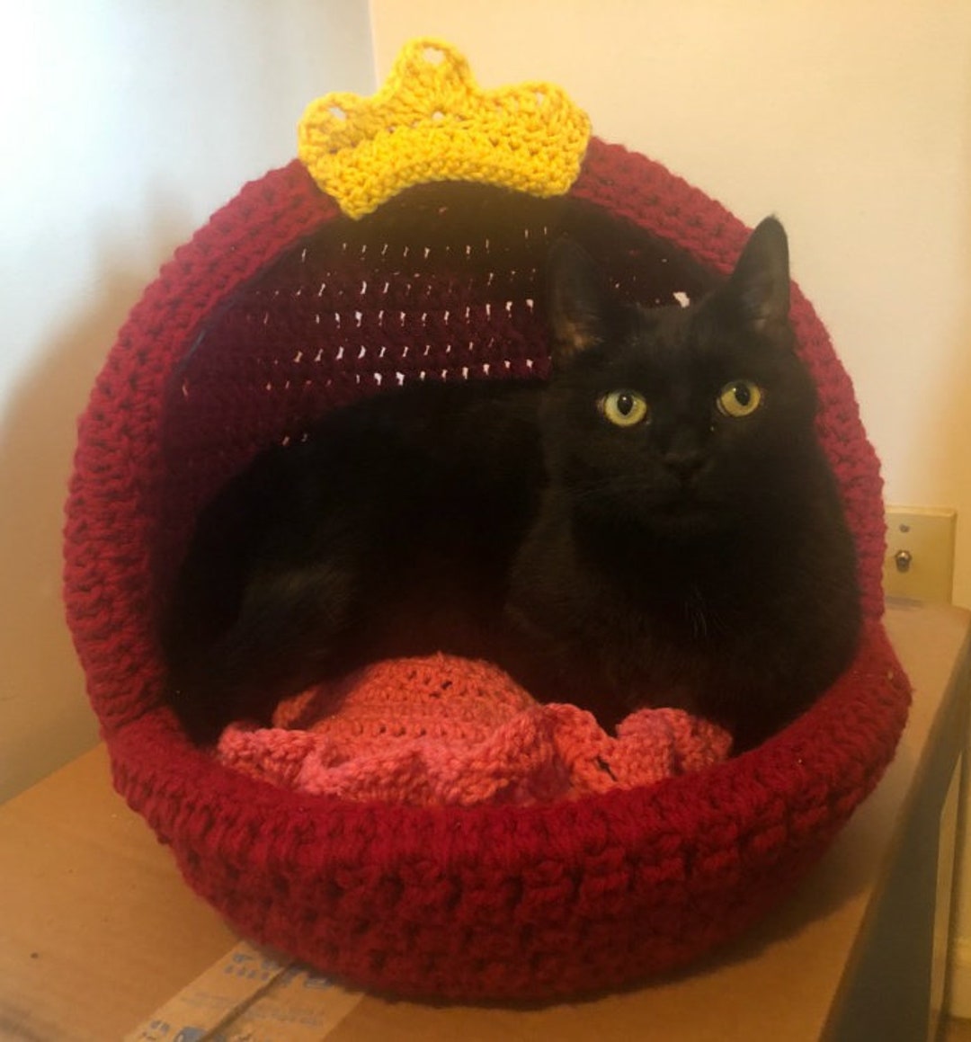 Crochet Princess Cat / Dog Bed Pattern - Etsy