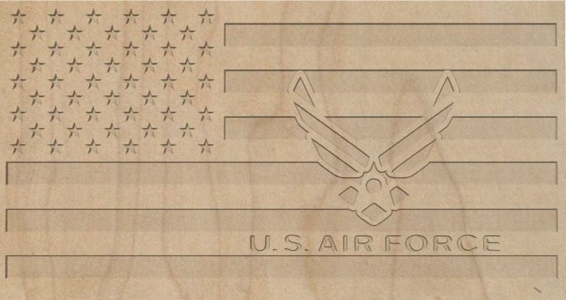 U.S. Air Force Flag .svg .dxf - Etsy