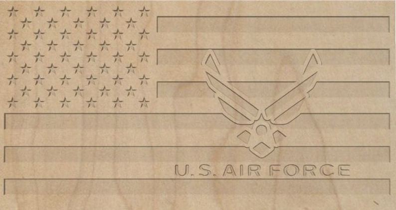 U.S. Air Force Flag .svg .dxf - Etsy