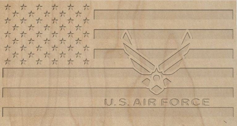 U.S. Air Force Flag .svg .dxf - Etsy