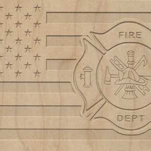 Fire Department Flag .svg .dxf - Etsy
