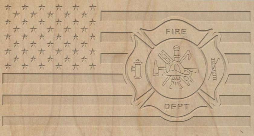 Fire Department Flag .svg .dxf - Etsy