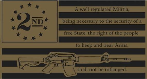 Laser 2nd Amendment Flag SVG & DXF - Etsy
