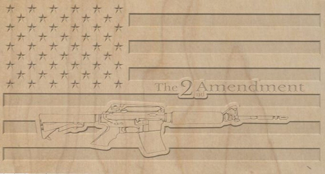 2nd Amendment Flag .svg .dxf - Etsy