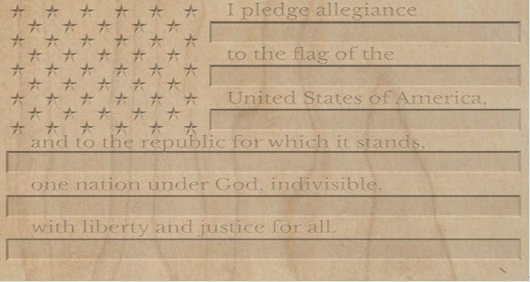 Pledge of Allegiance Flag .svg .dxf - Etsy