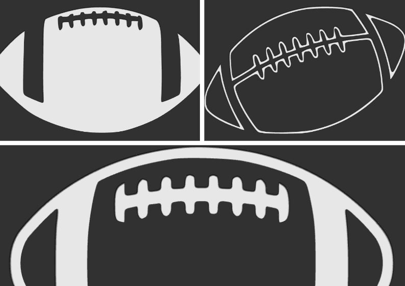Footballs SVG & DXF - Etsy