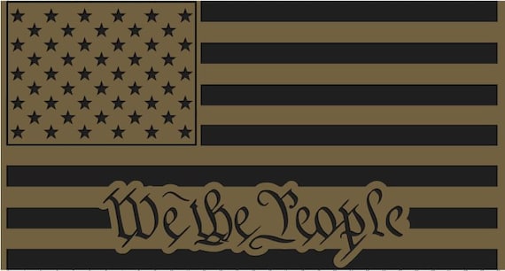 Laser We the People Flag SVG & DXF - Etsy