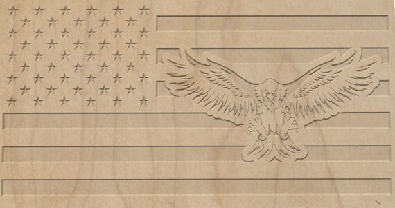 Eagle Flag .svg .dxf - Etsy