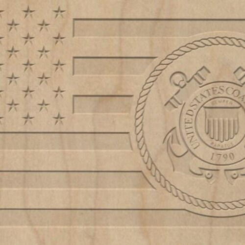 Coast Guard Flag .svg .dxf | Etsy