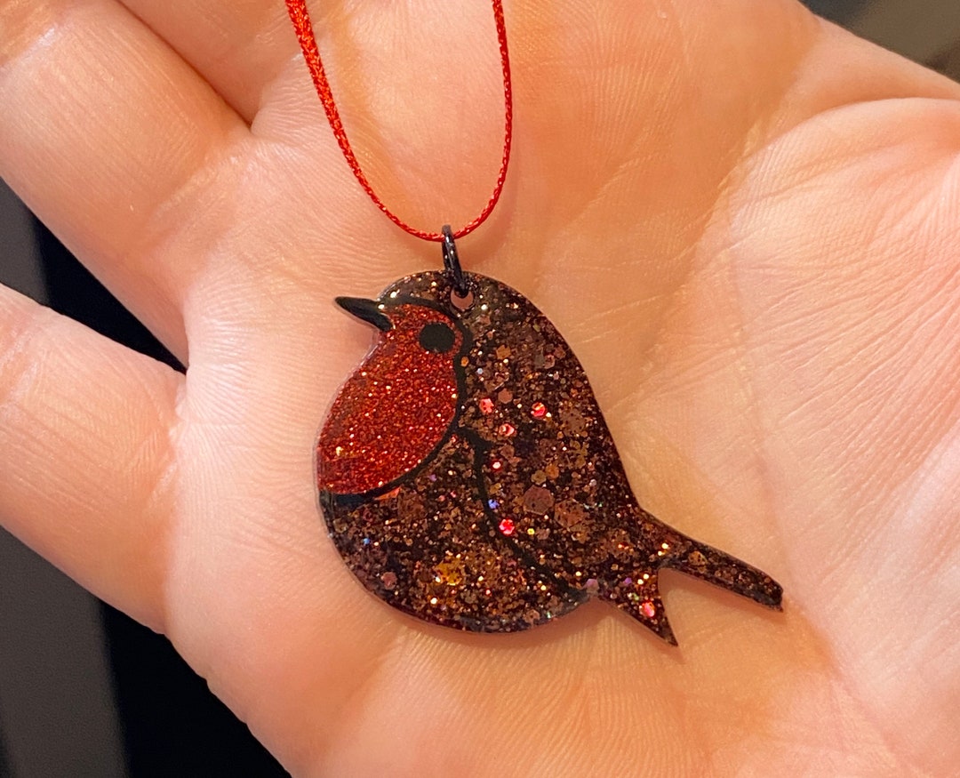 Handmade Robin Christmas Tree Ornament, Robin Gift, Christmas Gift ...