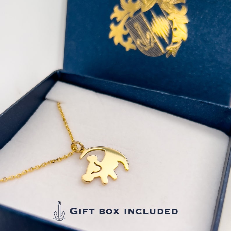 Gold Minimalist Simba Necklace Leo Necklace14k Gold Simba - Etsy